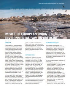 Article: Impact of European Union Environmental Law on Dredging.
