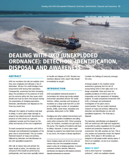 Article: Dealing with UXO (Unexploded Ordnance): Detection,