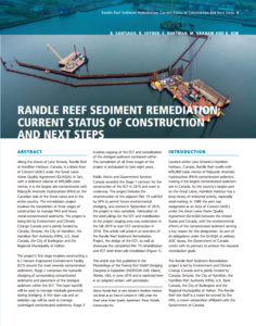 Article: Randle Reef Sediment Remediation: Current Status of ...